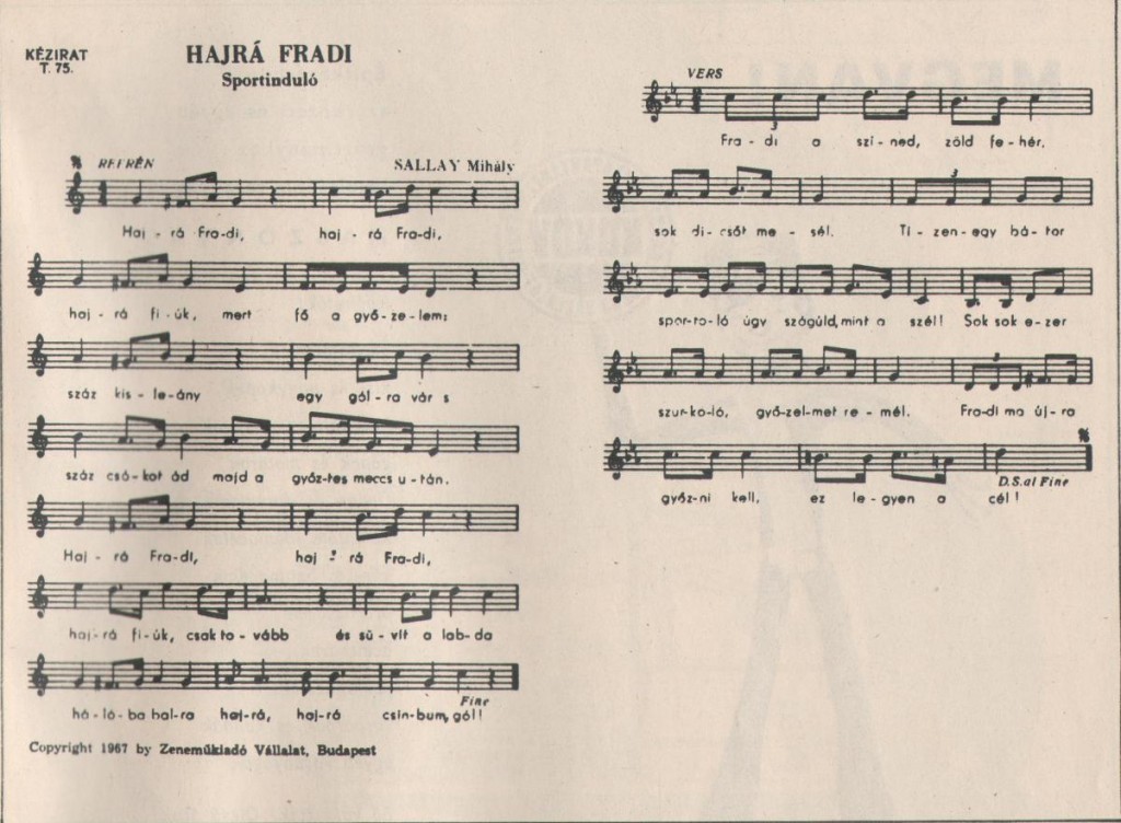 Fradi induló | Tempó, Fradi!